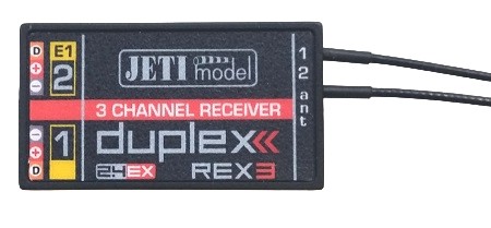Récepteur JETI DUPLEX 2.4 REX 3 - Intermodel SAS