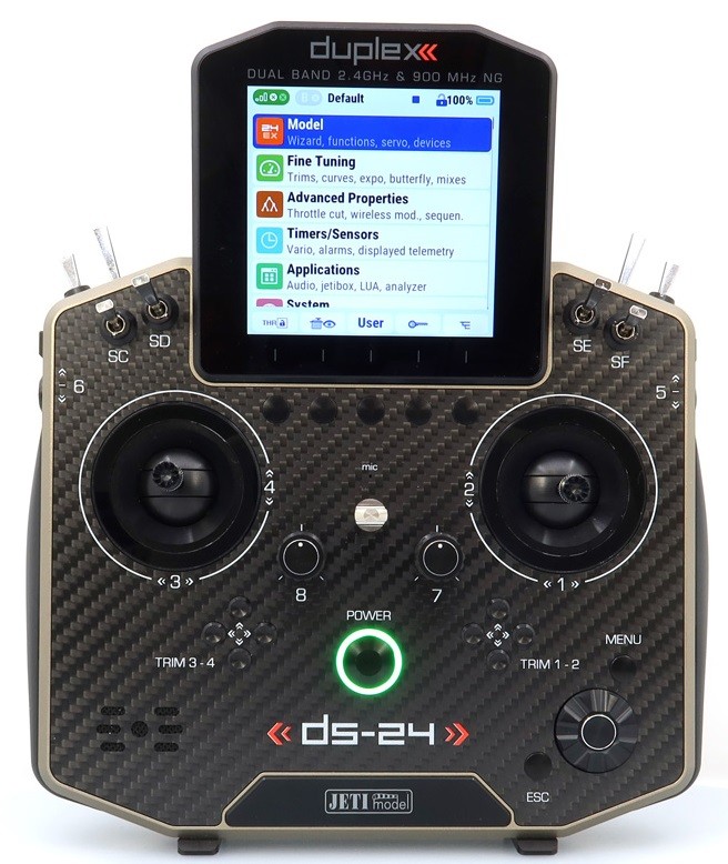 Jeti Duplex DS24 II Carbon Line BRONZE ANODISE Multimode + REX12 - Intermodel SAS