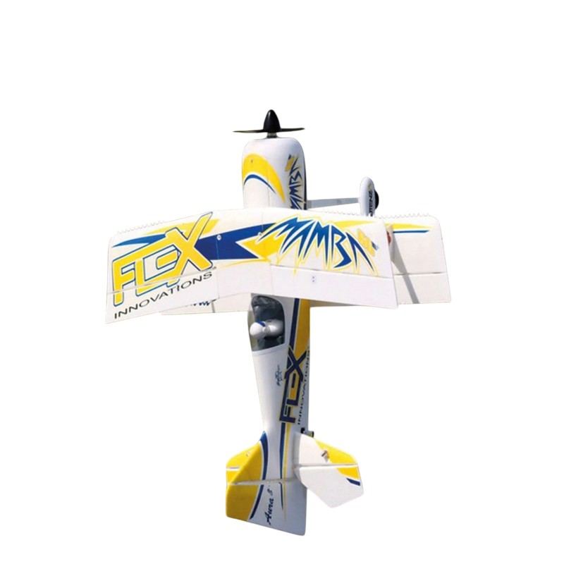 MAMBA 60E BIPLAN 1353MM PNP + AURA 8 JAUNE/BLEU PREMIER AIRCRAFT ...